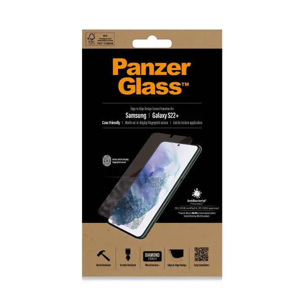 PANZERGLASS Zaštitno staklo za Samsung Galaxy S22+ 5G Case Friendly AB