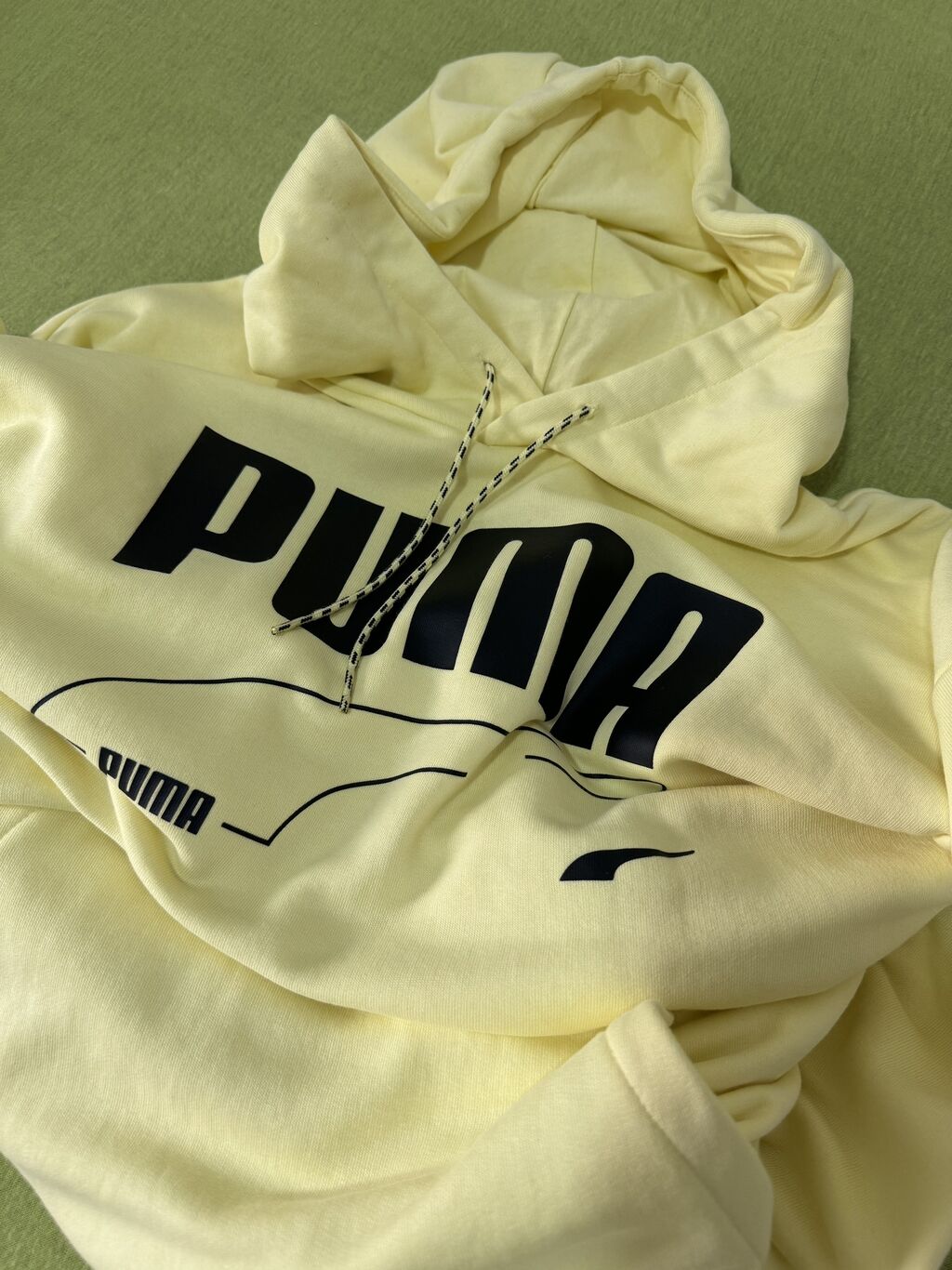 Duks, XL (EU 54), Puma, bоја - Žuta, Sa kapuljačom