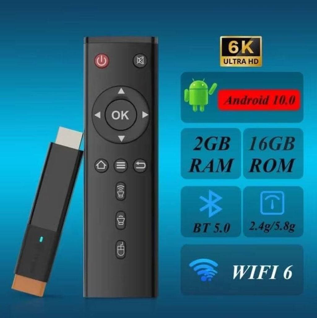 T2 Smart tv box stick sa blutootom 5.0 sluzi za gledanje besplatne