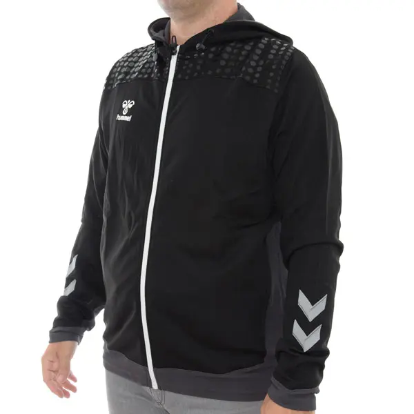 HUMMEL Машки Дуксер TS HmlLEAD ZIP POLY црн