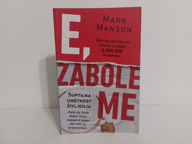 E, zabole me - Mark Manson