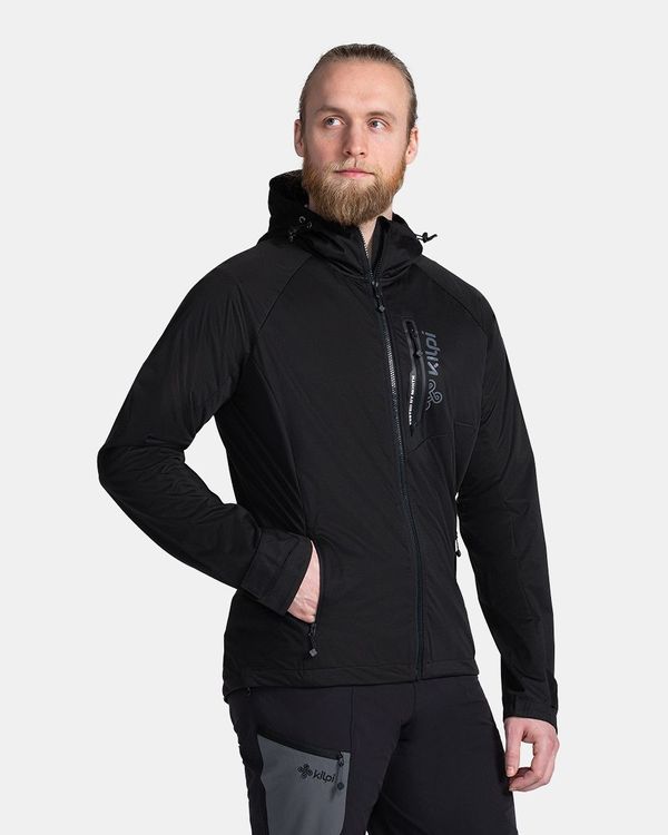 MEN'S LIGHTWEIGHT SOFTSHELL JACKET KILPI BELTRA-M BLACK