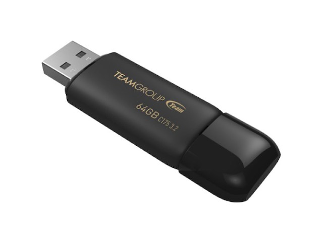 TeamGroup TC175364GB26 64GB C175 USB 3.2 BLACK with Type C adapter