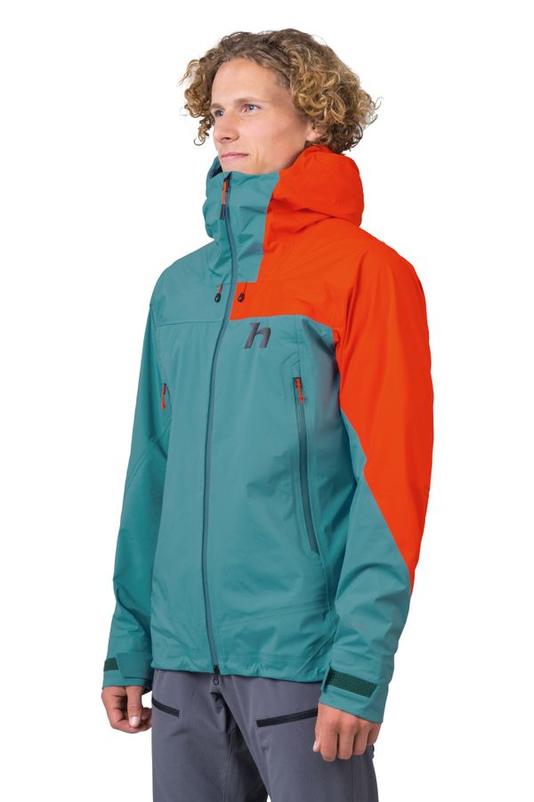 MEN'S HARDSHELL JACKET HANNAH NEXUS BRITTANY BLUE/SPICY ORANGE