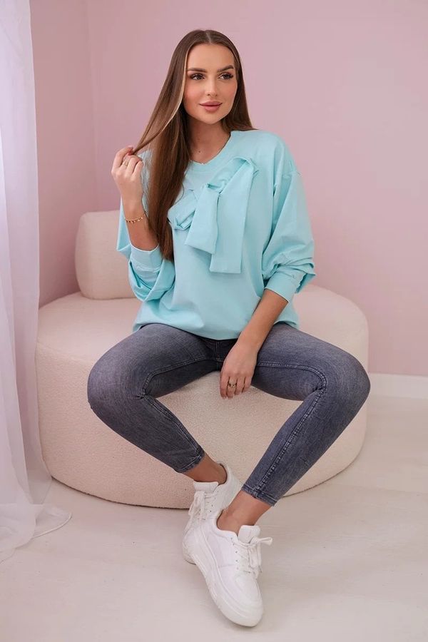 COTTON BLOUSE WITH BOW