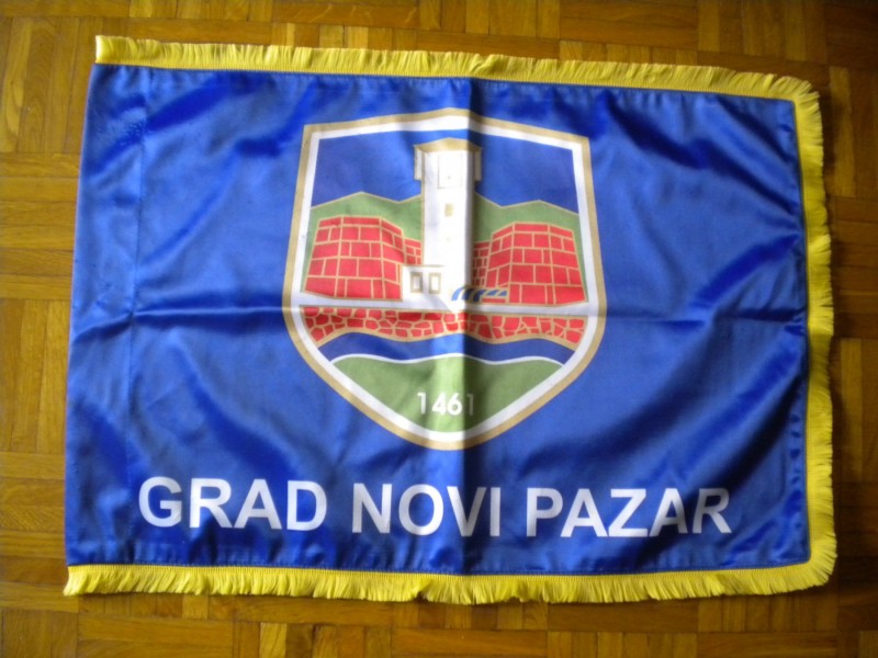 GRAD NOVI PAZAR, zastava 61,5 x 44 cm