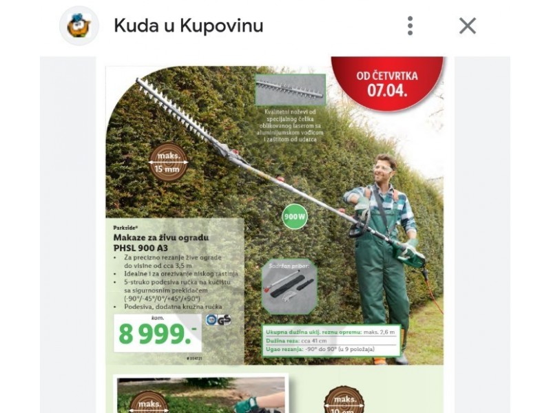 trimer za živu ogradu NOVO