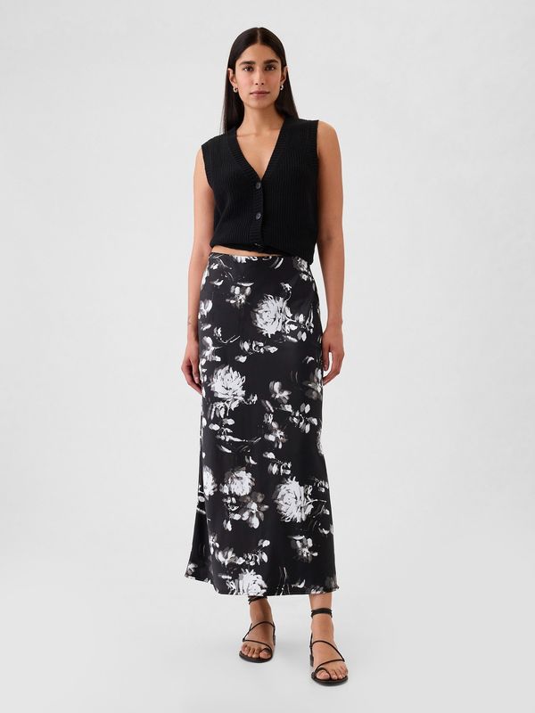 GAP SATIN MAXI SKIRT - WOMEN'S