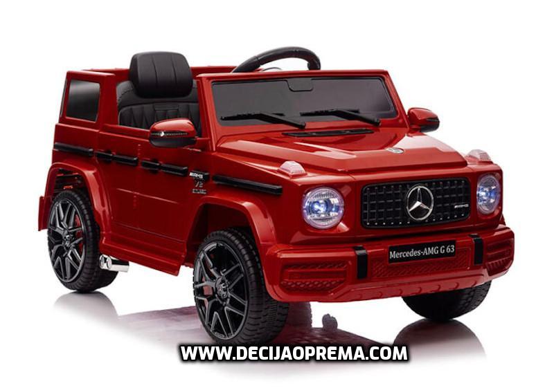 Mercedes AMG G63L Auto na akumulator za decu Metalik Crveni