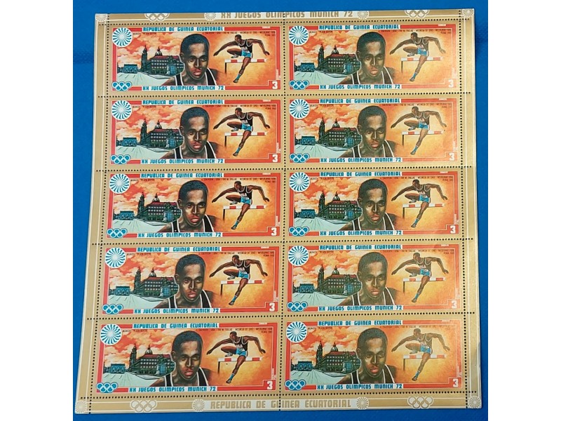 Guinea Equatorial 1972. Fudbal, TABAK