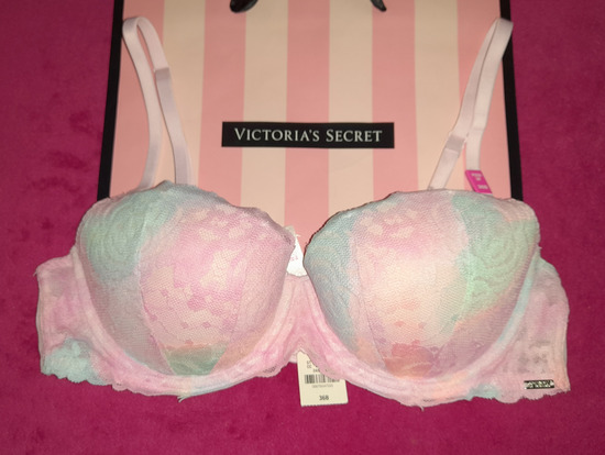 Victoria secret roze plavo push up 80B NOVO!%%