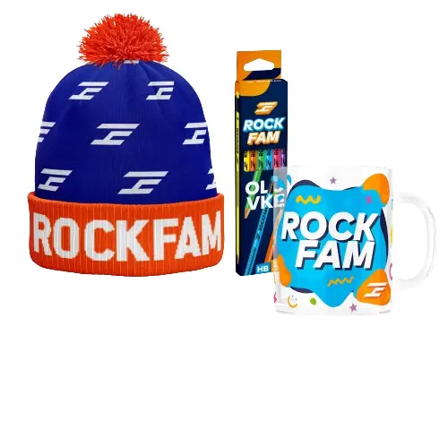 ROCKFAM Paketić, Kapa, šolja i olovke