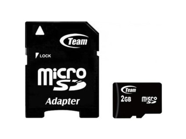 TeamGroup MICRO SDHC 2GB CLASS 10+SD Adapter TUSD2G03