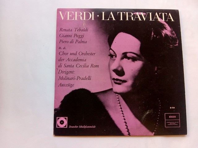 LP 10in - Verdi, Travijata, R.Tebaldi, G.Poggi