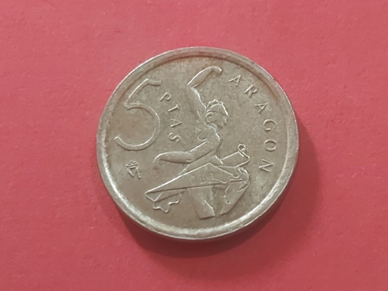 Španija - 5 pesetas 1994 god - Aragon