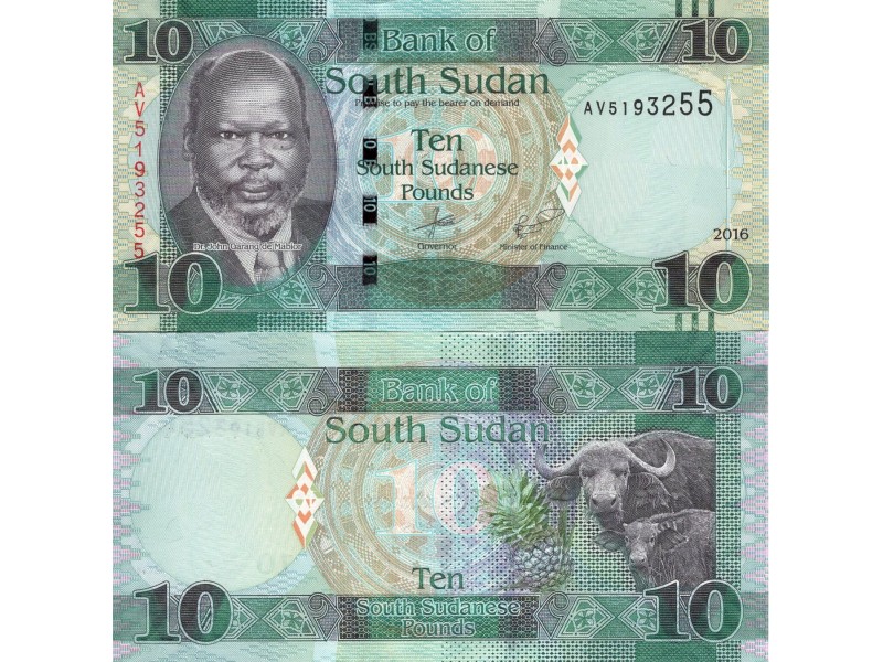 SOUTH SUDAN Južni sudan 10 Pounds 2016 UNC, P-12