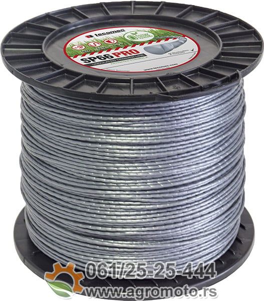 Struna za trimer nazubljena SP66PRO 2,4mm 349m Tecomec