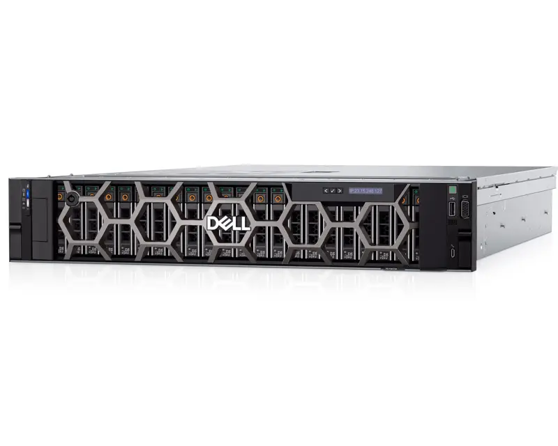 DELL Mrežni uređaj PowerEdge R7615 EPYC 9124 16C 4x16GB H755 2x480GB SSD RI 1100W (1+1) Crni