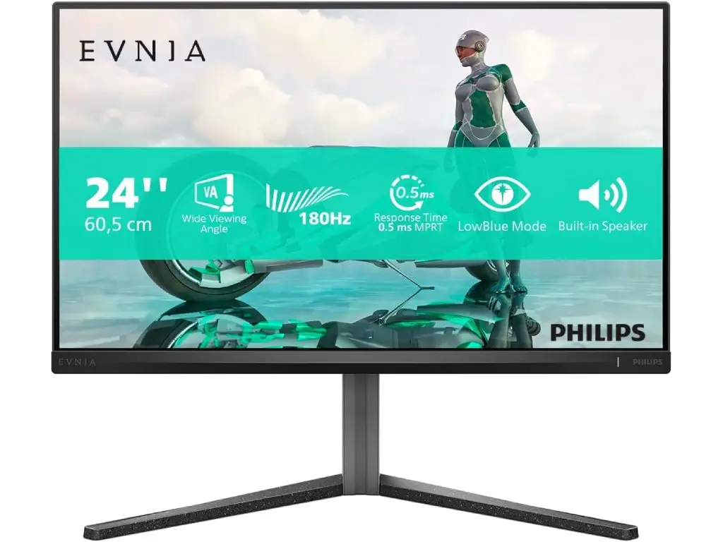 Philips gejming monitor EVNIA 24M2N3200A/00 23,8"/IPS/1920x1080/180Hz/1ms GtG/HDMIx2,DP/Gsync,freesync/Pivot