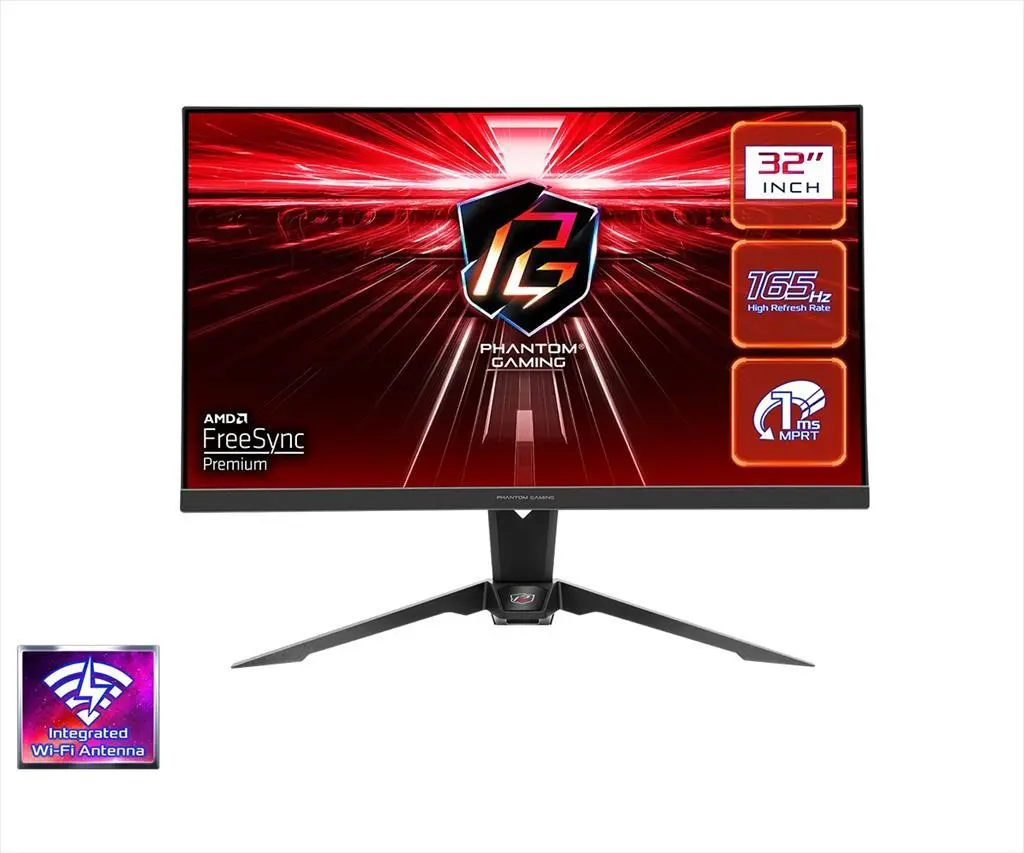 ASROCK monitor 32" Pg32Kf2B, Khd 2560 Ks 1440 pri 165 Hz, Va , Amd Freesinc Premium