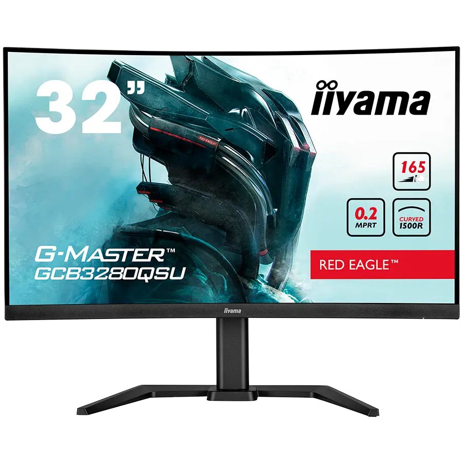 IIYAMA GCB3280QSU-B1 Zakrivljeni Gaming Monitor, 32", 2560x1440, Crni