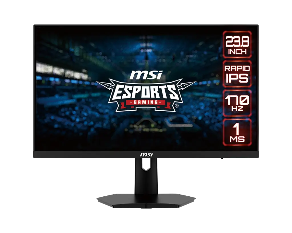 MSI G244F Gaming monitor, 23,8", FHD, Rapid IPS, 1ms, 2xHDMI/DP, 170Hz, Flat, Crni