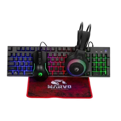 Marvo CM416 Gaming set tastatura, miš, slušalice i podloga za miš