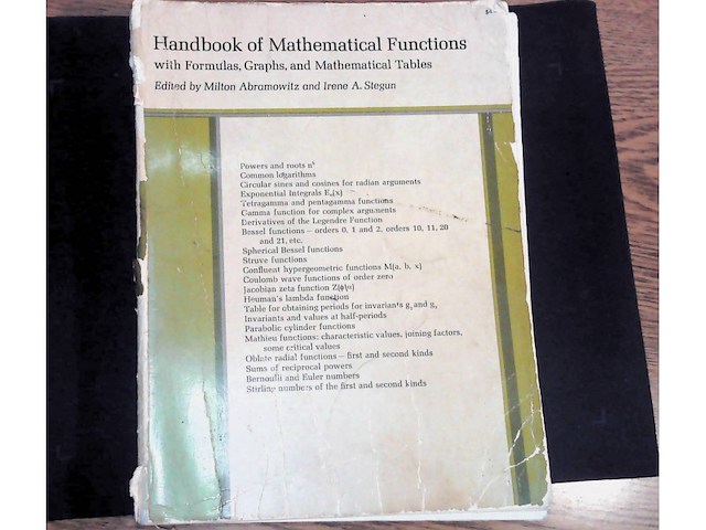 Handbook of mathematical function