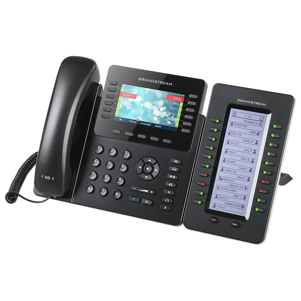 Grandstream USA GXP-2170 IP Telefon Eneterprise, 12-line, 6-SIP VoIP, Crni