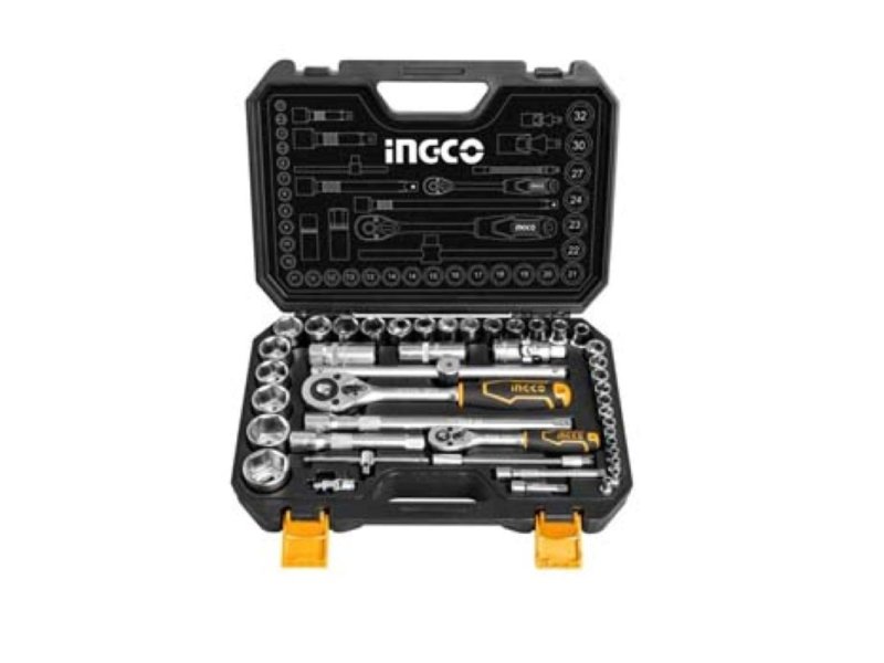 INGCO SET 44 ALATA SA KUTIJOM 1/4'' + 1/2'' HKTS42441