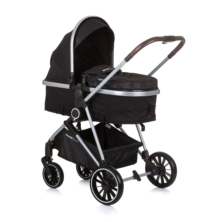 Chipolino Kolica za bebe Aura, 2u1, Crna