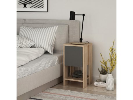 HANAH HOME KOMODA EMA OAK ANTHRACITE