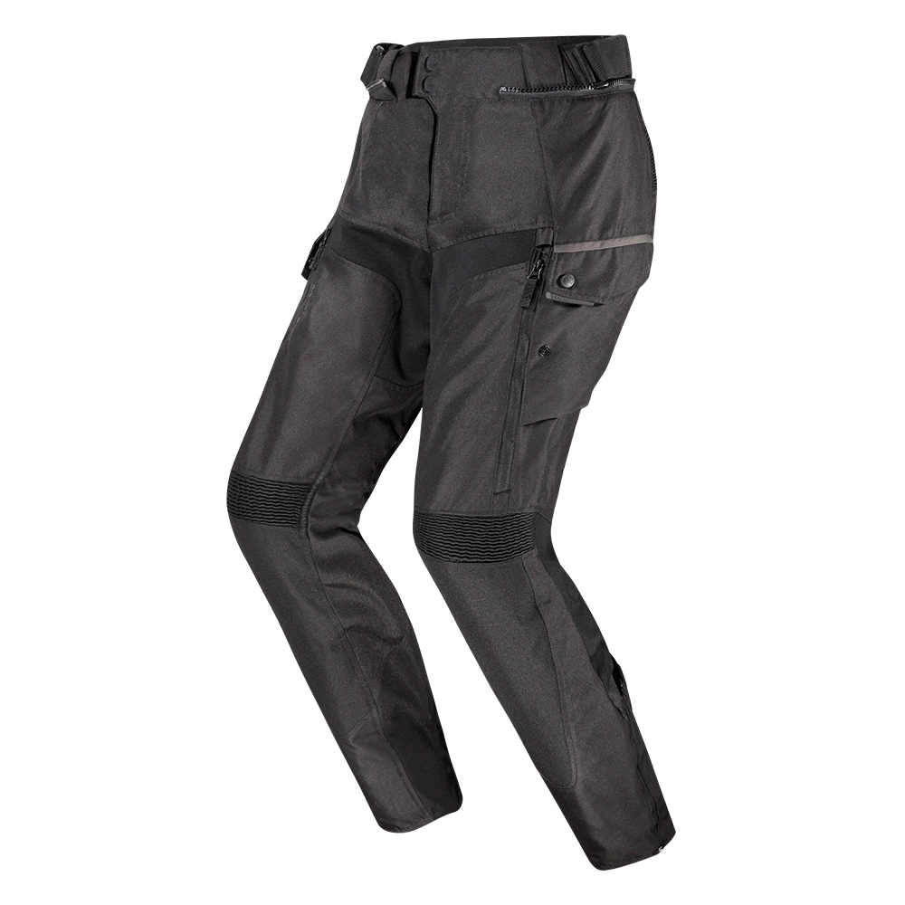 Moto pantalone LS2 TRAVEL muške crno tamno sive kratke