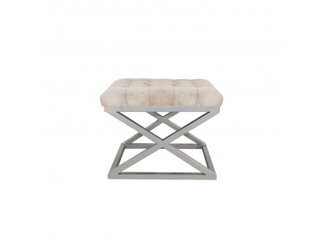 ATELIER DEL SOFA TABURE CAPRAZ SILVER CREAM