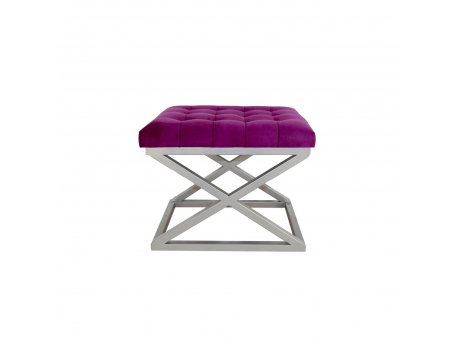 ATELIER DEL SOFA TABURE CAPRAZ SILVER FUCHSIA