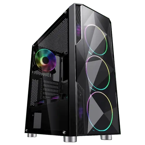 BC GROUP MATEUS 5.24. Desktop gaming računar, AMD Ryzen 5 3600, 16GB/1TB, RTX3060 Ti 8GB, 1300W Platinum, Crni