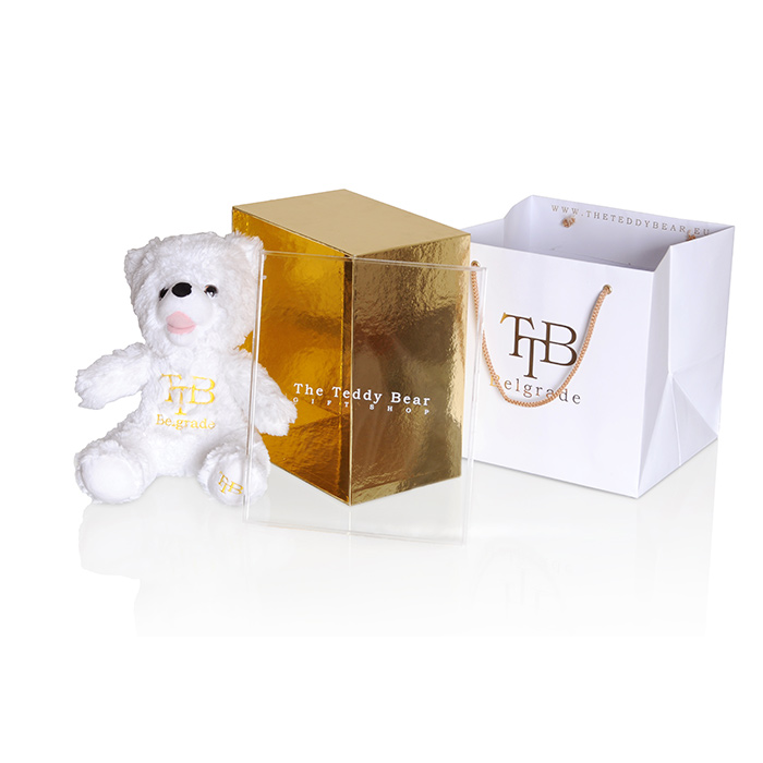 Teddy Bear ® White ™ 30cm – Beli meda mini