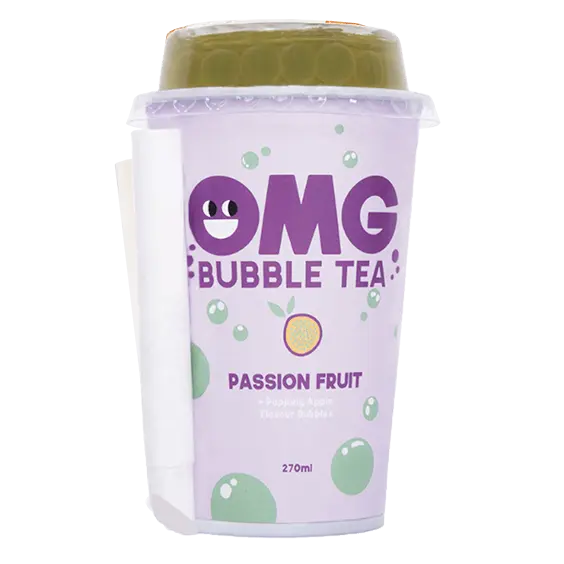 OMG BUBBLE TEA Tropsko voće sa bobicama zelene jabuke, 270ml