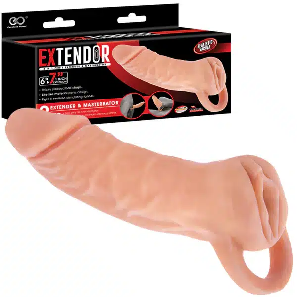 EXTENDOR 2-in-1 Penis Extender Sleeve Male Masturbator