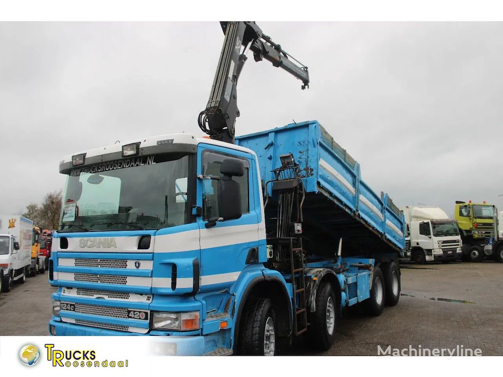 Scania G 420 + MANUAL + TIPPER + HIAB 144B-1 CL +EURO 3 pokretna dizalica