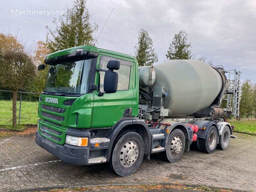 Stetter na šasiji Scania P360PS 4-Achser 8x4 Betonmischer Euro:4 kamion s mešalicom za beton