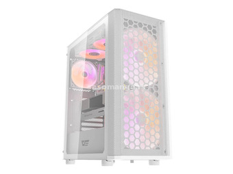 DARKFLASH DK360 fehér+ 4 pcs ARGB fan