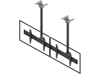 EDBAK MBV2155-L Menu Board Ceiling Mount for Two Screens 50-57