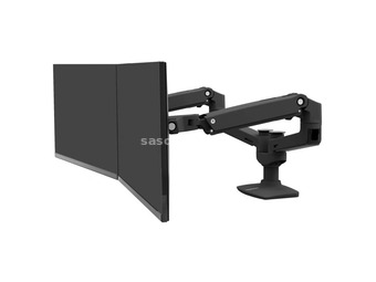 ERGOTRON LX Dual Side-by-Side Arm matt black