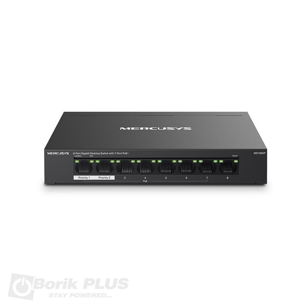 Mercusys POE 10/100/1000Mb switch sa 8 portova