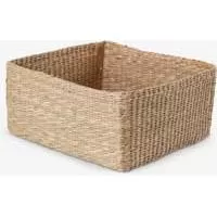 Pletena korpa od morske trave 28x28x13cm Natur