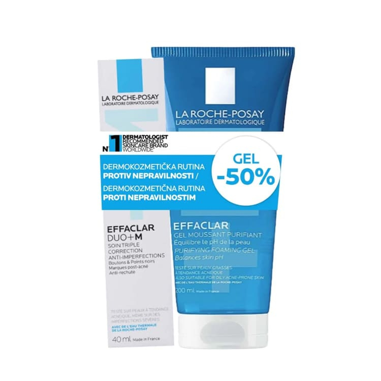 La Roche Posay Effaclar Duo M+ krema 40ml + gel 200ml