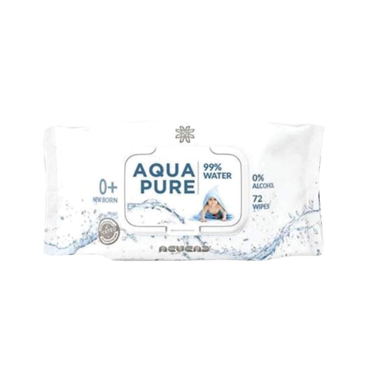 Nevena Aqua Pure vlažne maramice - 99% vode, 72 komada