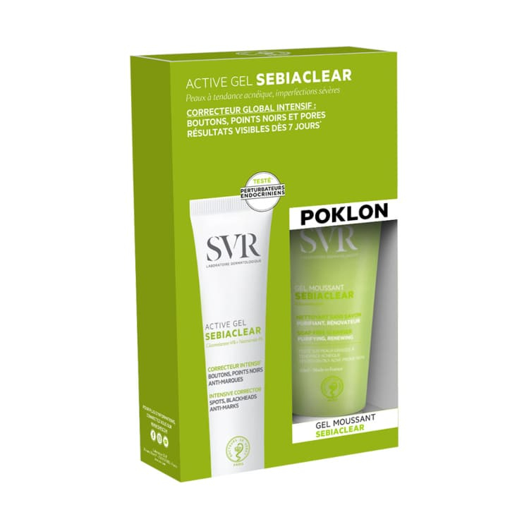 SVR Sebiaclear Active gel 40ml + penasti gel 55ml