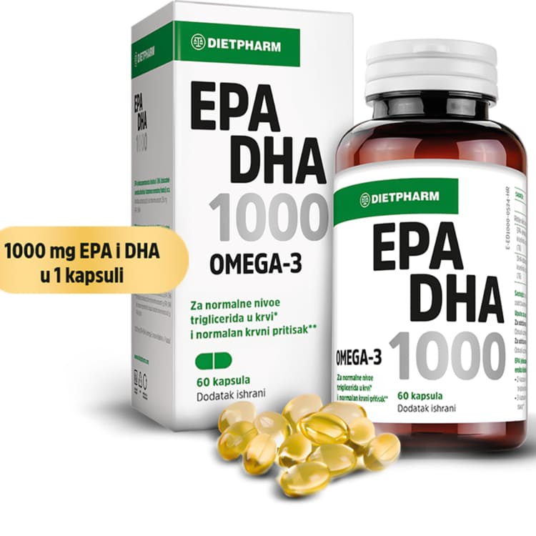 Dietpharm EPA DHA 1000, 60 kapsula